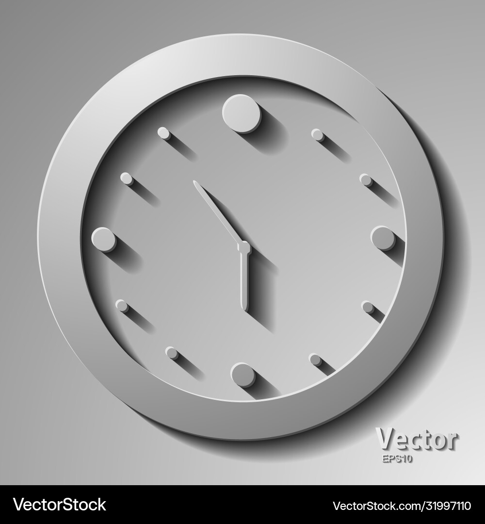 Clock Royalty Free Vector Image - VectorStock