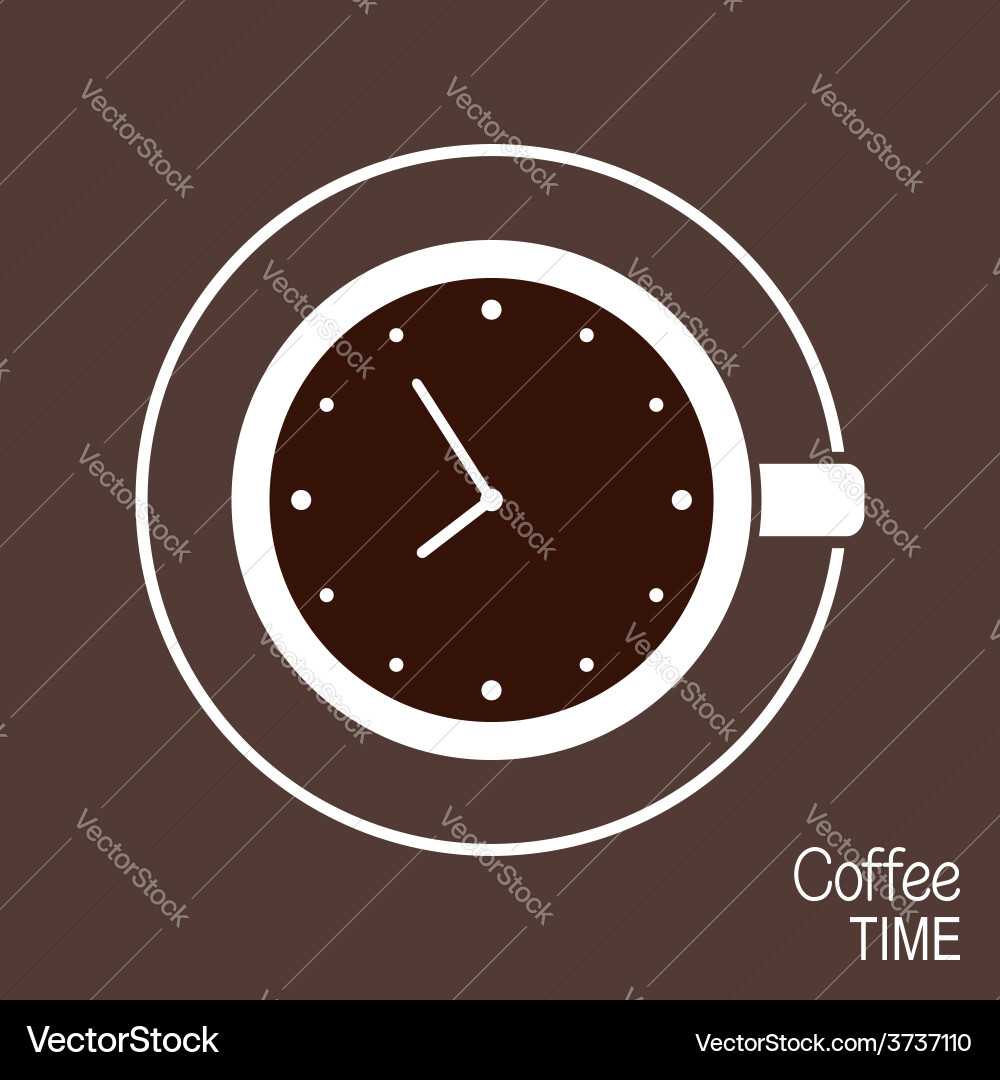 Coffee time Royalty Free Vector Image - VectorStock