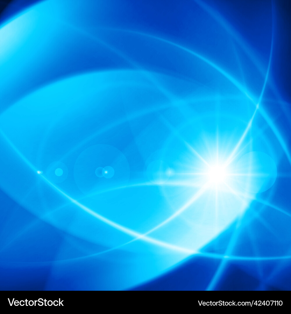 Leuchtende Explosionslinsen-Flare abstrakt gekrümmt