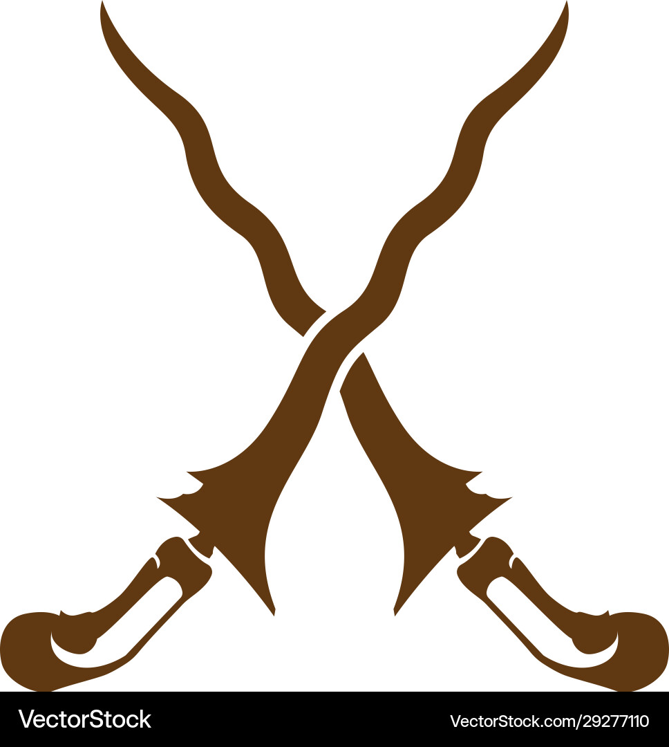 Kris or keris with its elaborately carved Vector Image