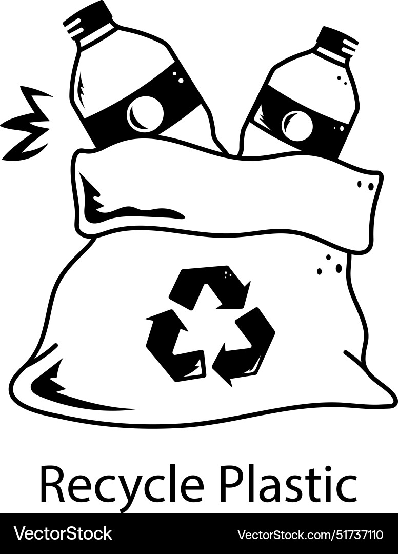 Recycle plastic Royalty Free Vector Image - VectorStock
