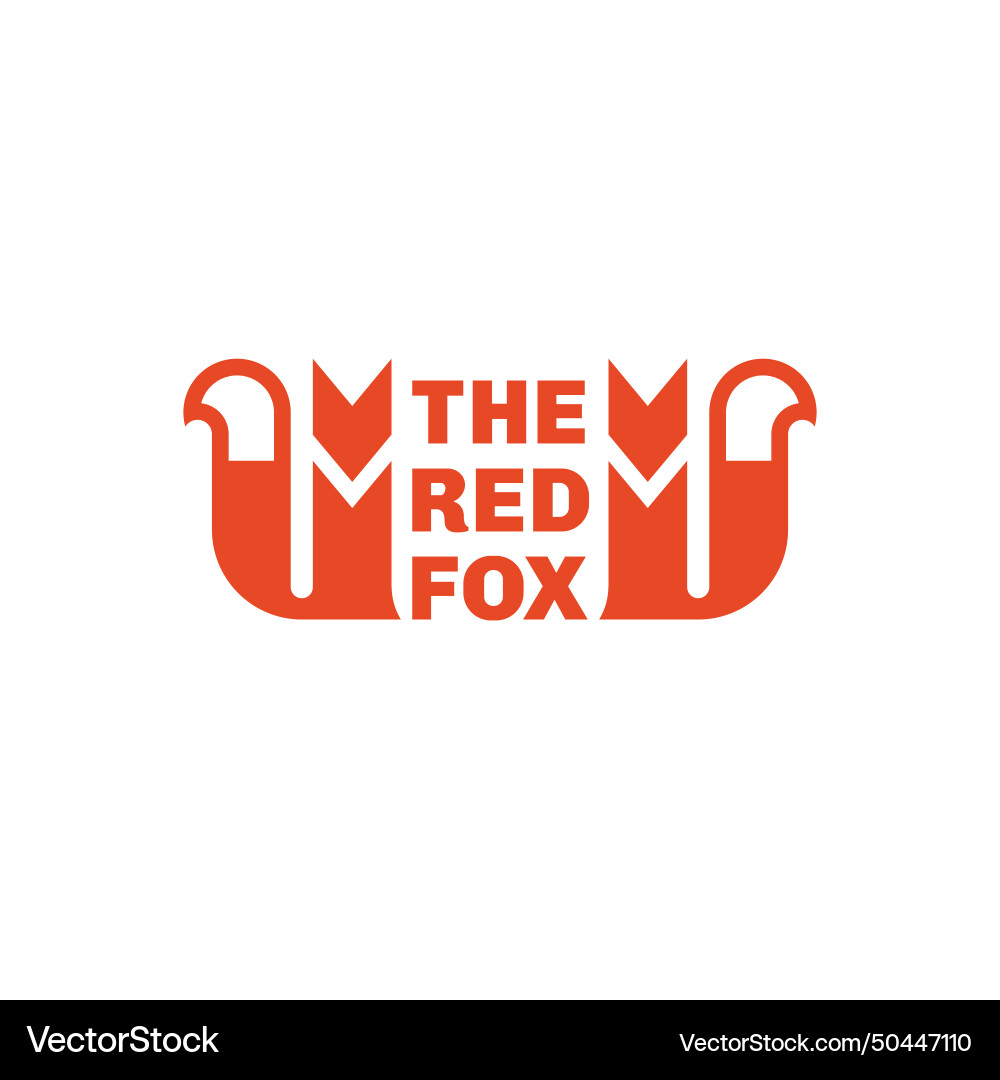 Red Fox Logo Lizenzfreies Vektorbild - VectorStock