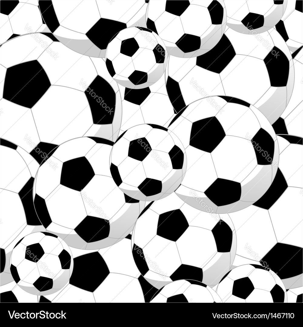 Soccer Ball Pattern - Seamless Royalty Free Vector Image