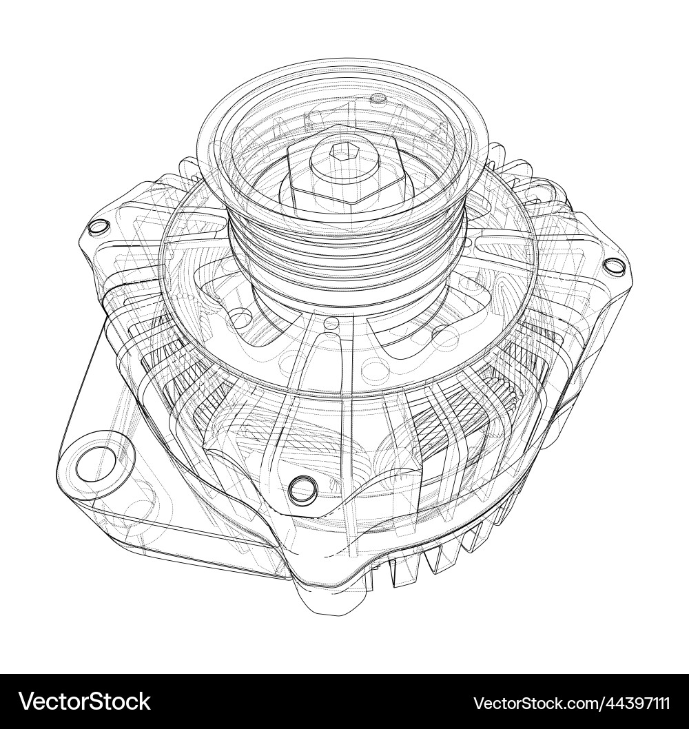 Car generator Royalty Free Vector Image - VectorStock
