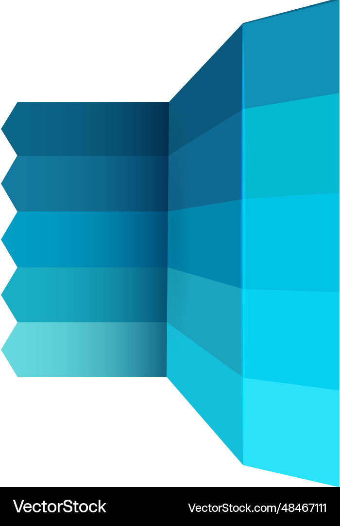 Process stages infographic element blue design Vector Image