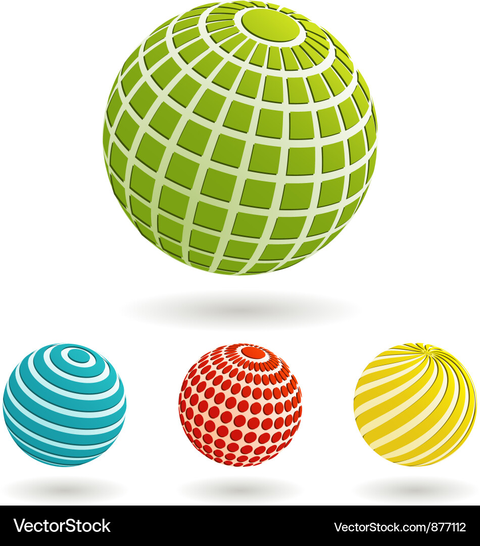 Color planet icons Royalty Free Vector Image - VectorStock