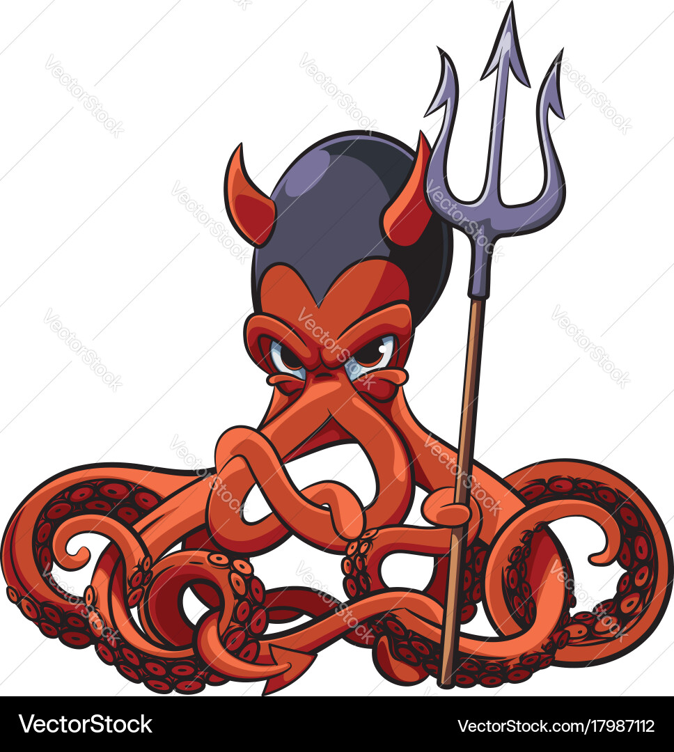 Octopus Devil Tentacle Vector Images (97)
