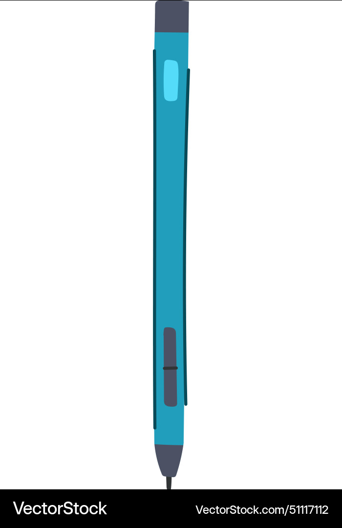 Drawing digital pen cartoon Royalty Free Vector Image