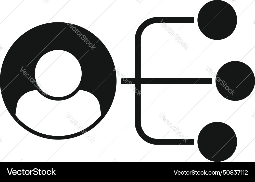 Media avatar content icon simple share new Vector Image