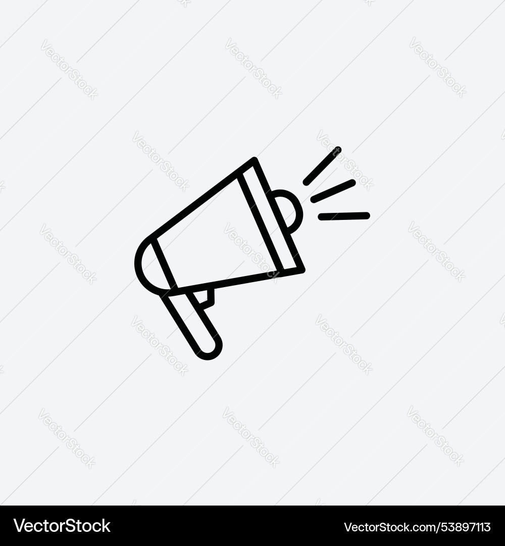 Bullhorn icon set Royalty Free Vector Image - VectorStock