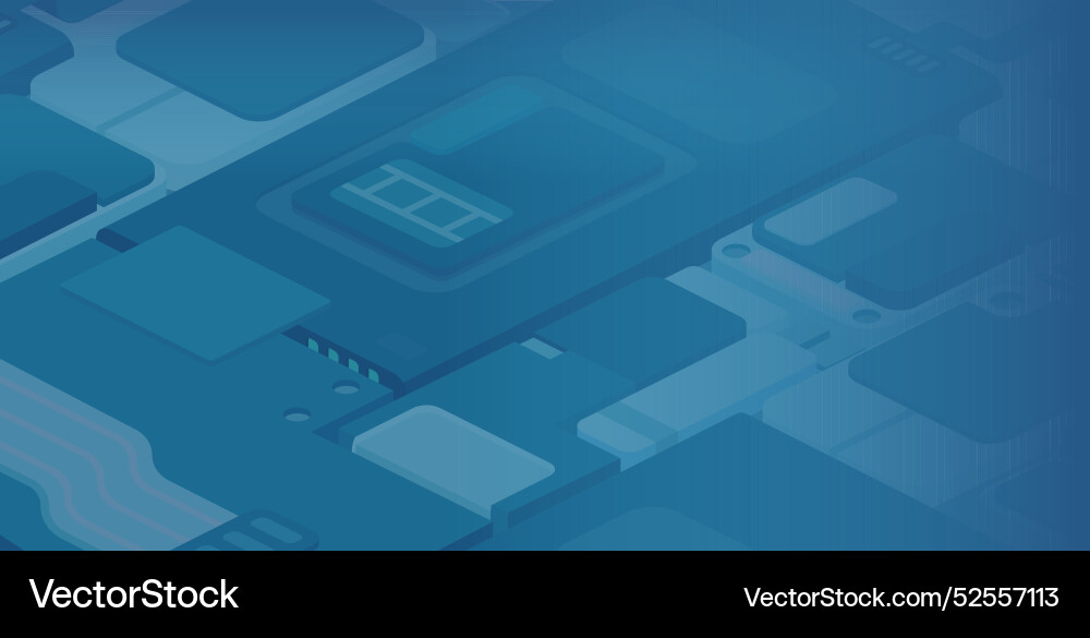 Electronic components concept abstract background Vector Image