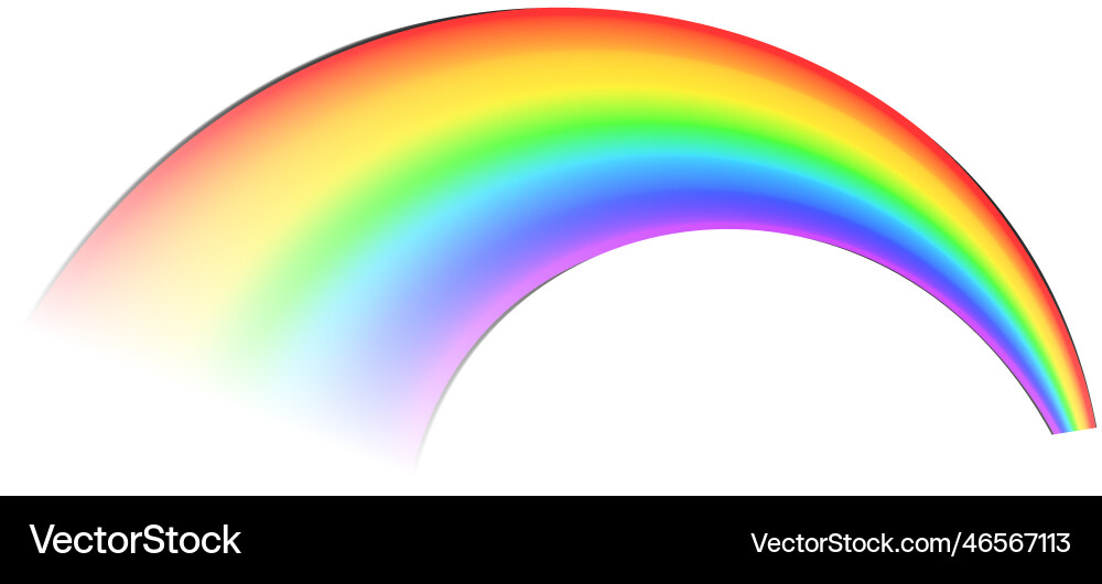 Realistic rainbow spectrum Royalty Free Vector Image
