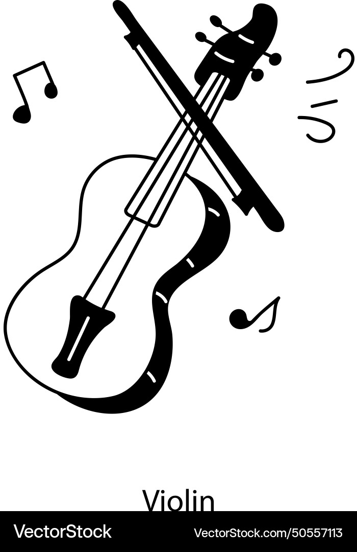 Violin Royalty Free Vector Image - VectorStock