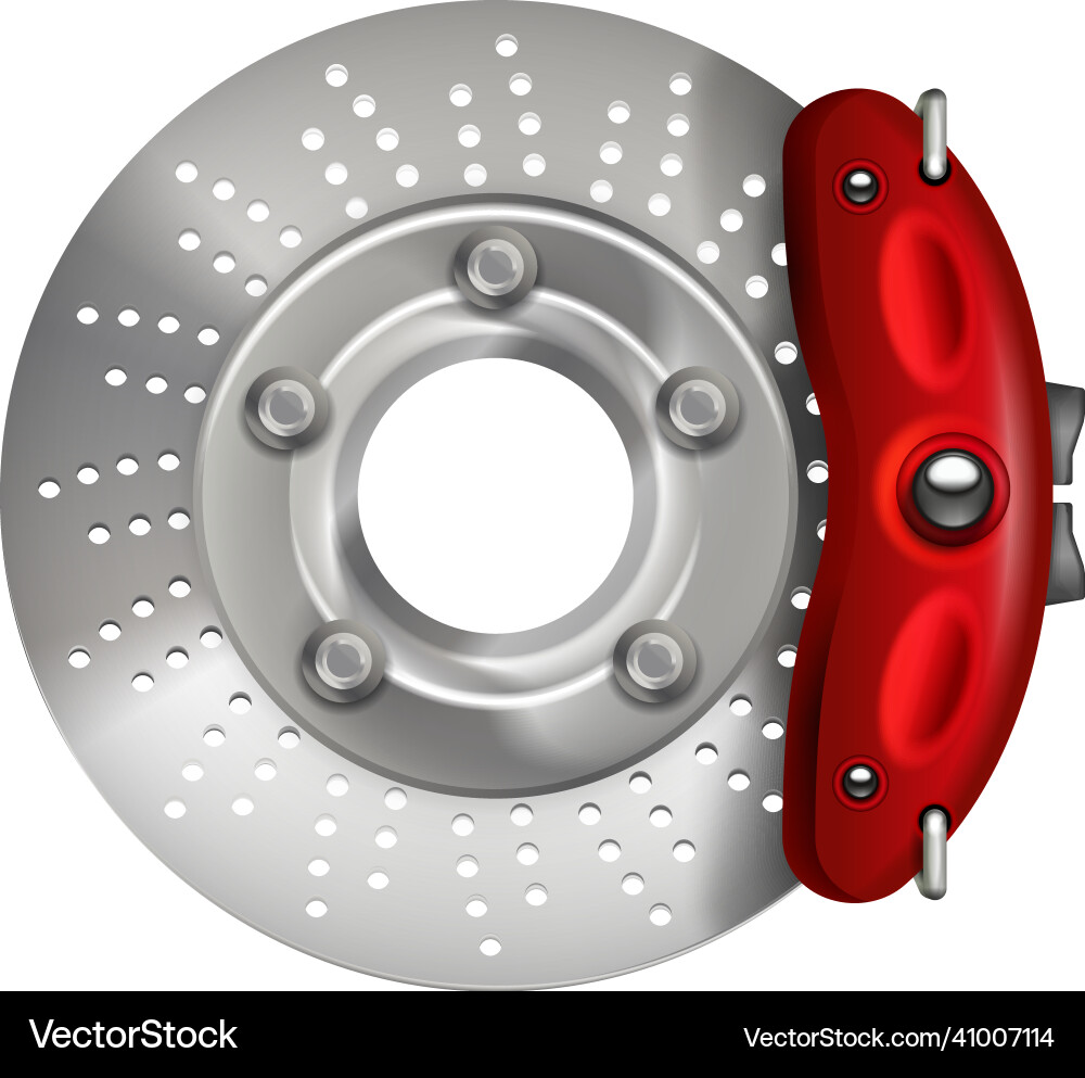 Car Brake Disk Pad Royalty Free Vector Image - VectorStock