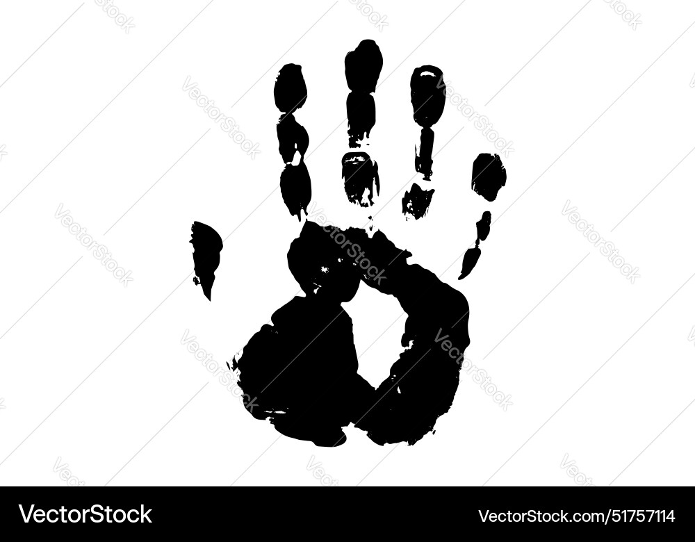 Hand print Royalty Free Vector Image - VectorStock