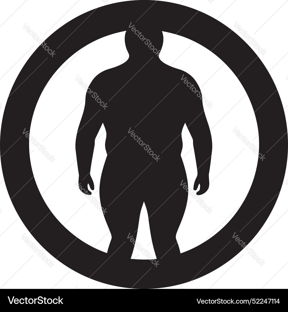 Weight wellness 90 word iconic logo design Vector Image