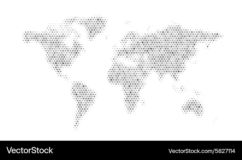 World map Royalty Free Vector Image - VectorStock