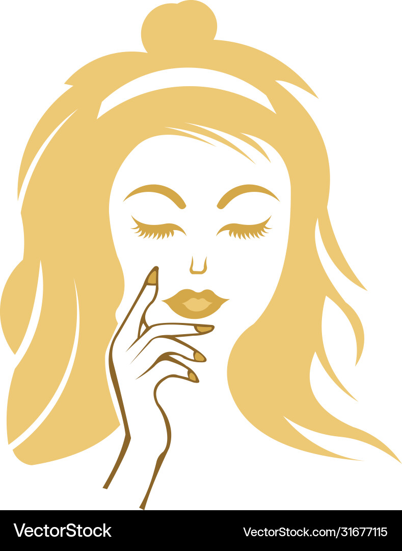 Beautiful women face Royalty Free Vector Image