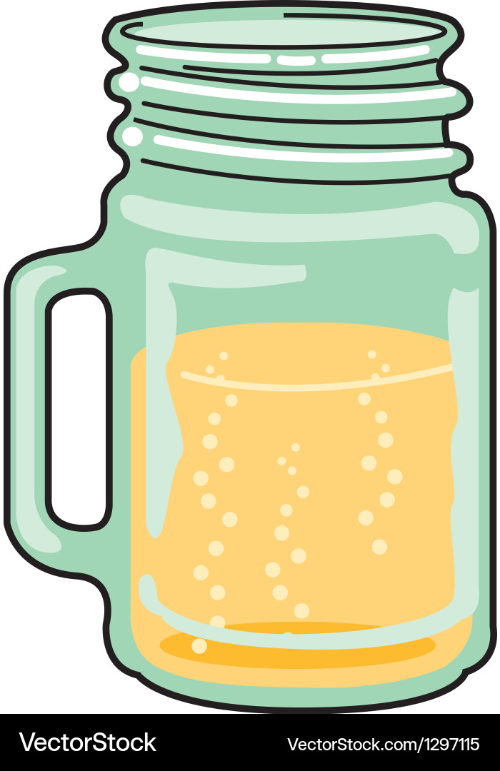 Glass mug Royalty Free Vector Image - VectorStock