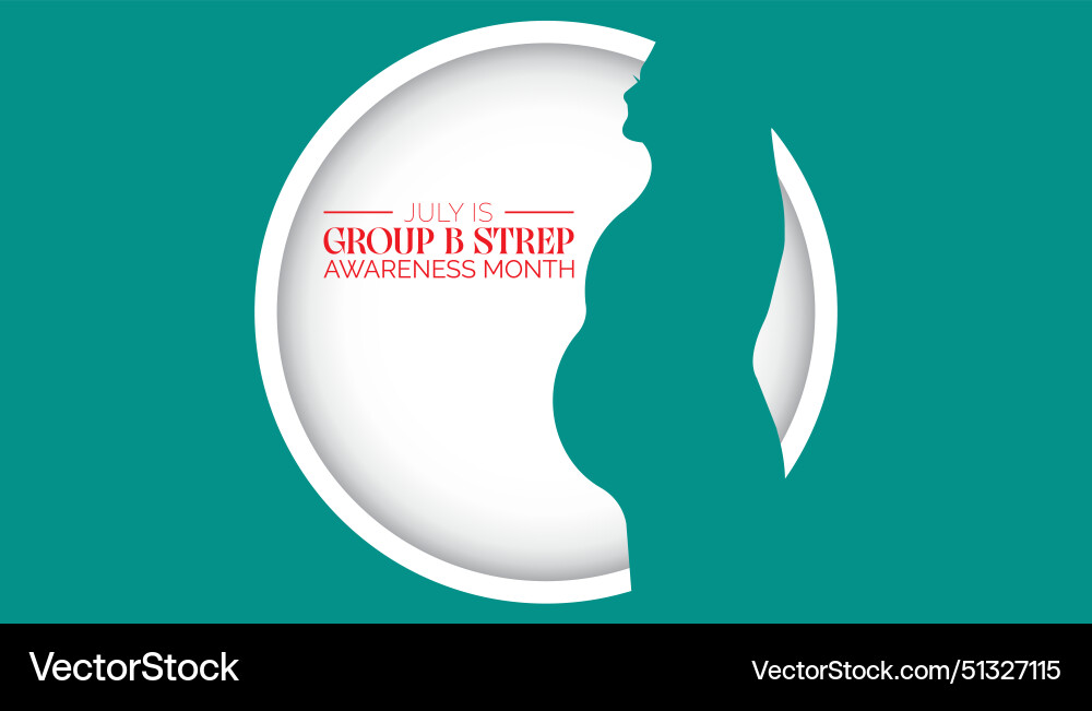 International group b strep awareness month Vector Image