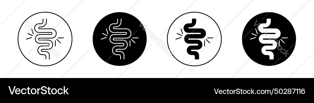 Gut constipation icon Royalty Free Vector Image