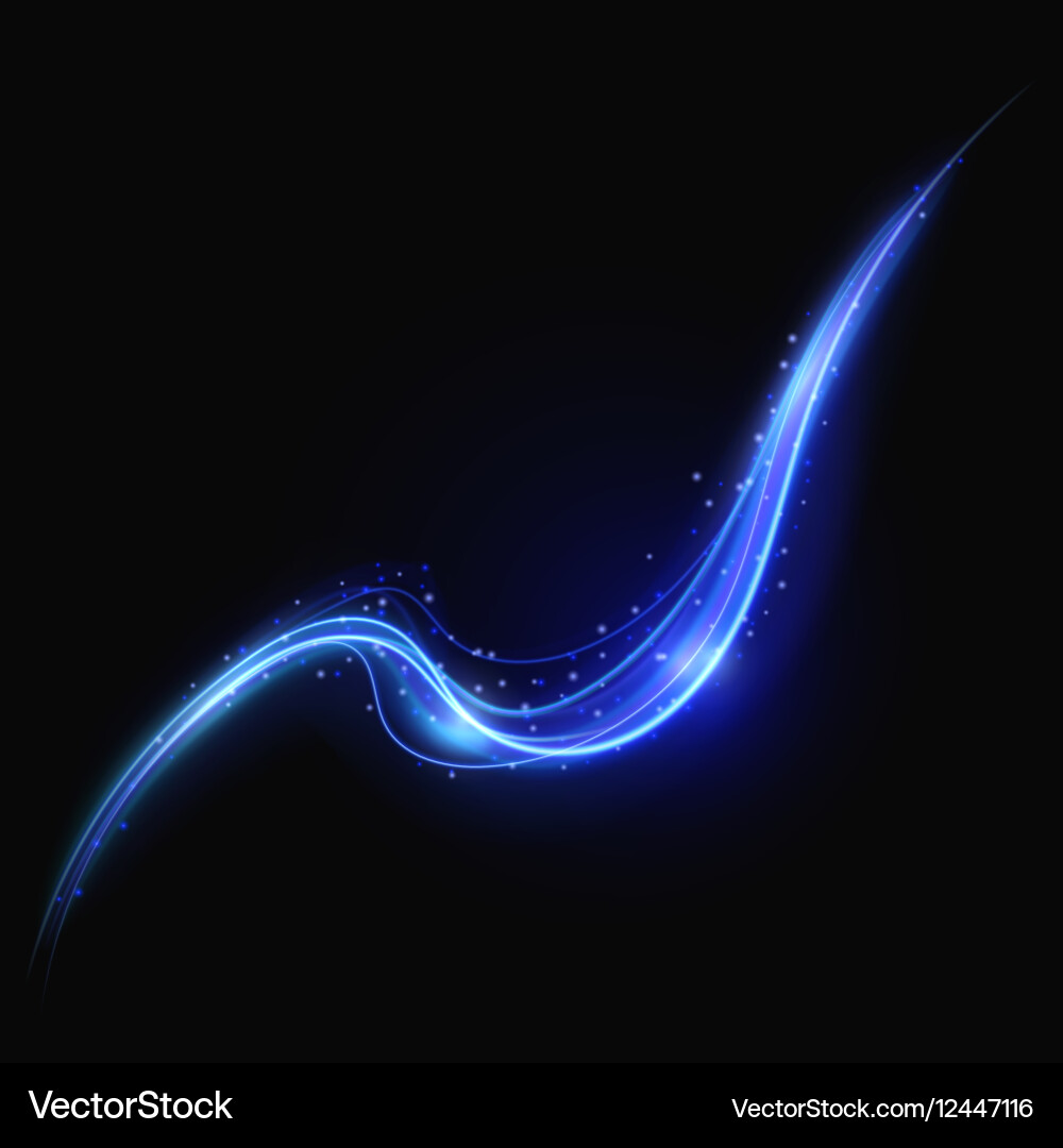 Magic futuristic blue lamp light effect Royalty Free Vector