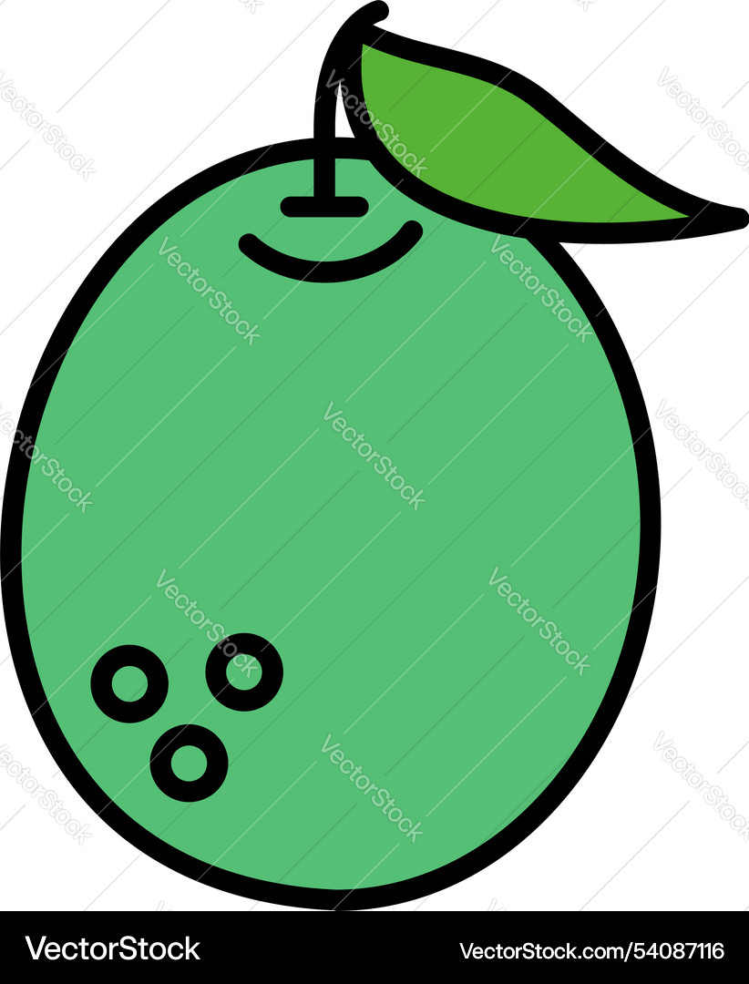 Pomelo line filled icon design Royalty Free Vector Image