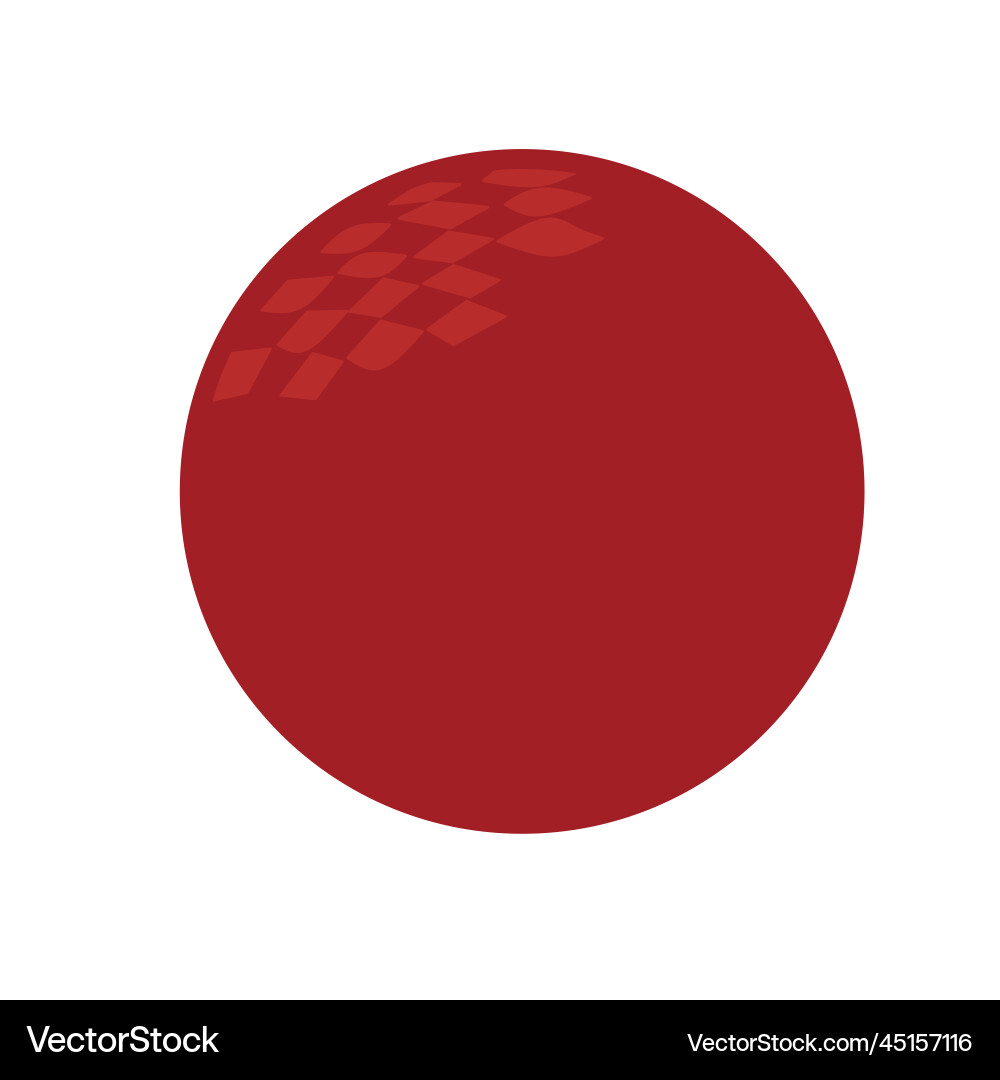 Red Kickball Dodgeball Royalty Free Vector Image