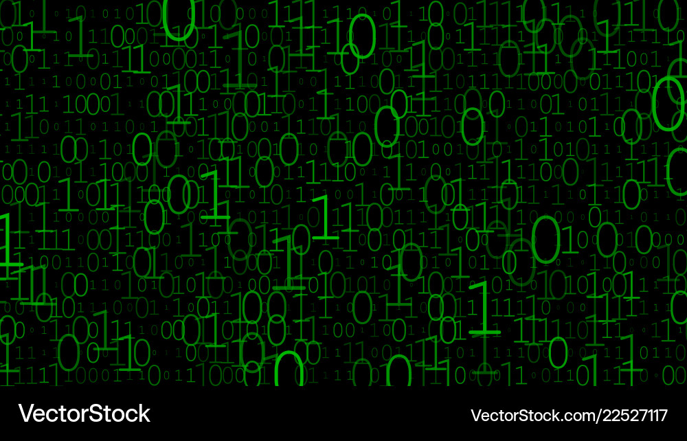 Background of zeros and ones Royalty Free Vector Image