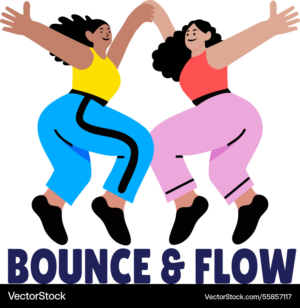 Dancing duo Royalty Free Vector Image - VectorStock