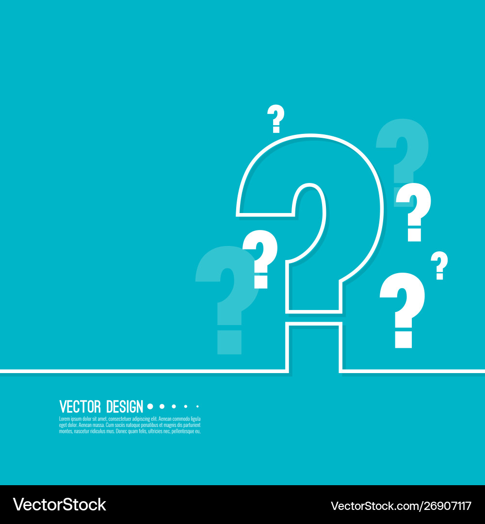 Fragezeichen-Symbol Lizenzfreies Vektorbild - VectorStock