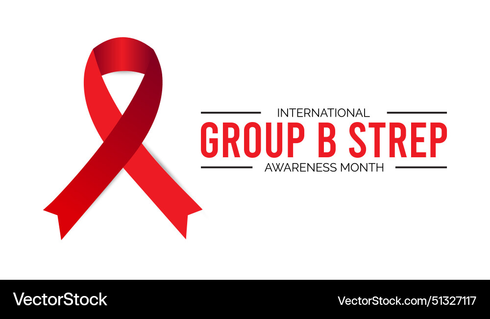 International group b strep awareness month Vector Image