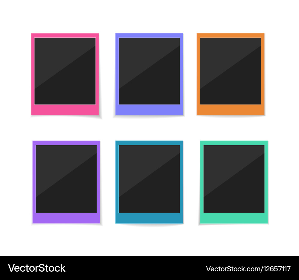 Remember every moment set photos flat Royalty Free Vector