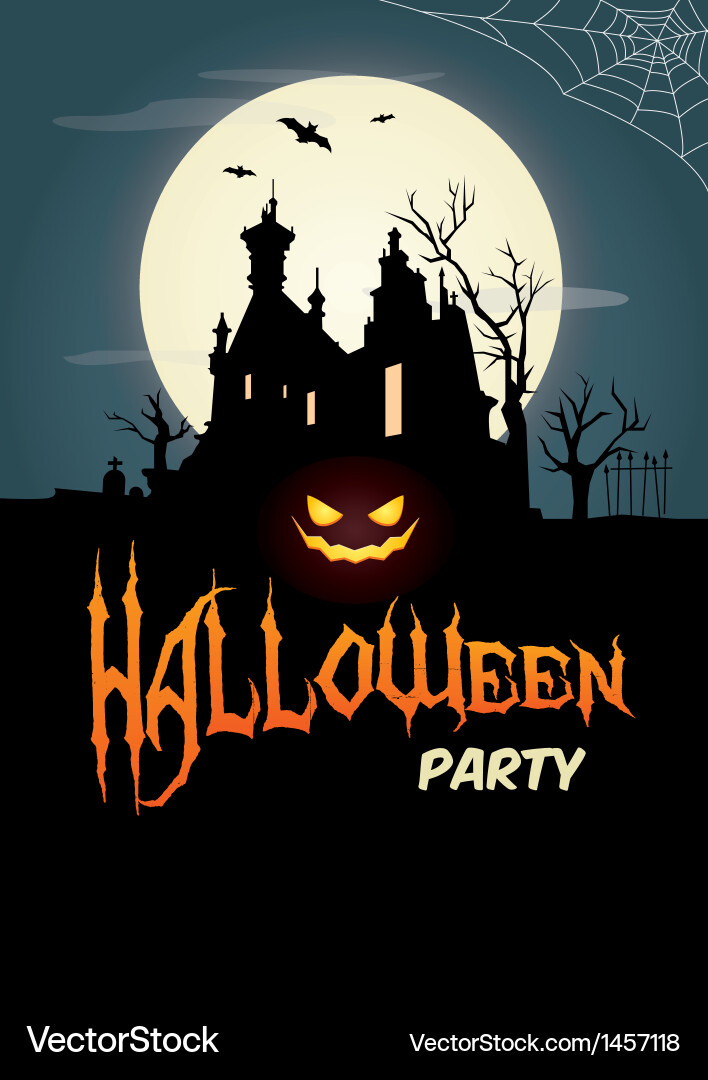Happy halloween poster Royalty Free Vector Image