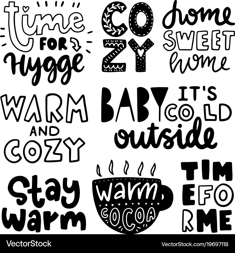 Poster with phrases Royalty Free Vector Image - VectorStock
