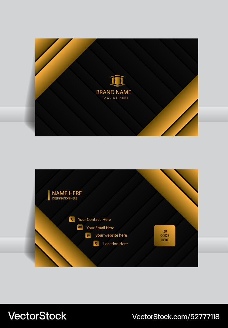 Simple design creative color visiting card Vector Image