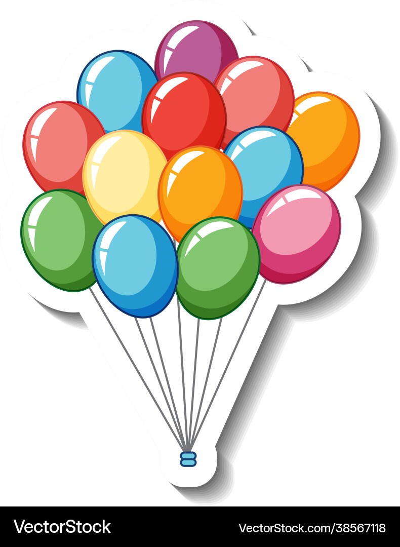 Group Of Balloon Template Balloons Decor Mockup Templates | Digital
