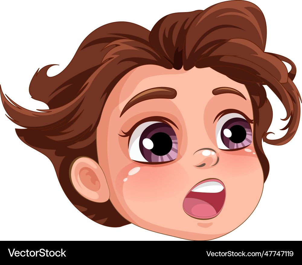 Boy cartoon with surprise face Royalty Free Vector Image