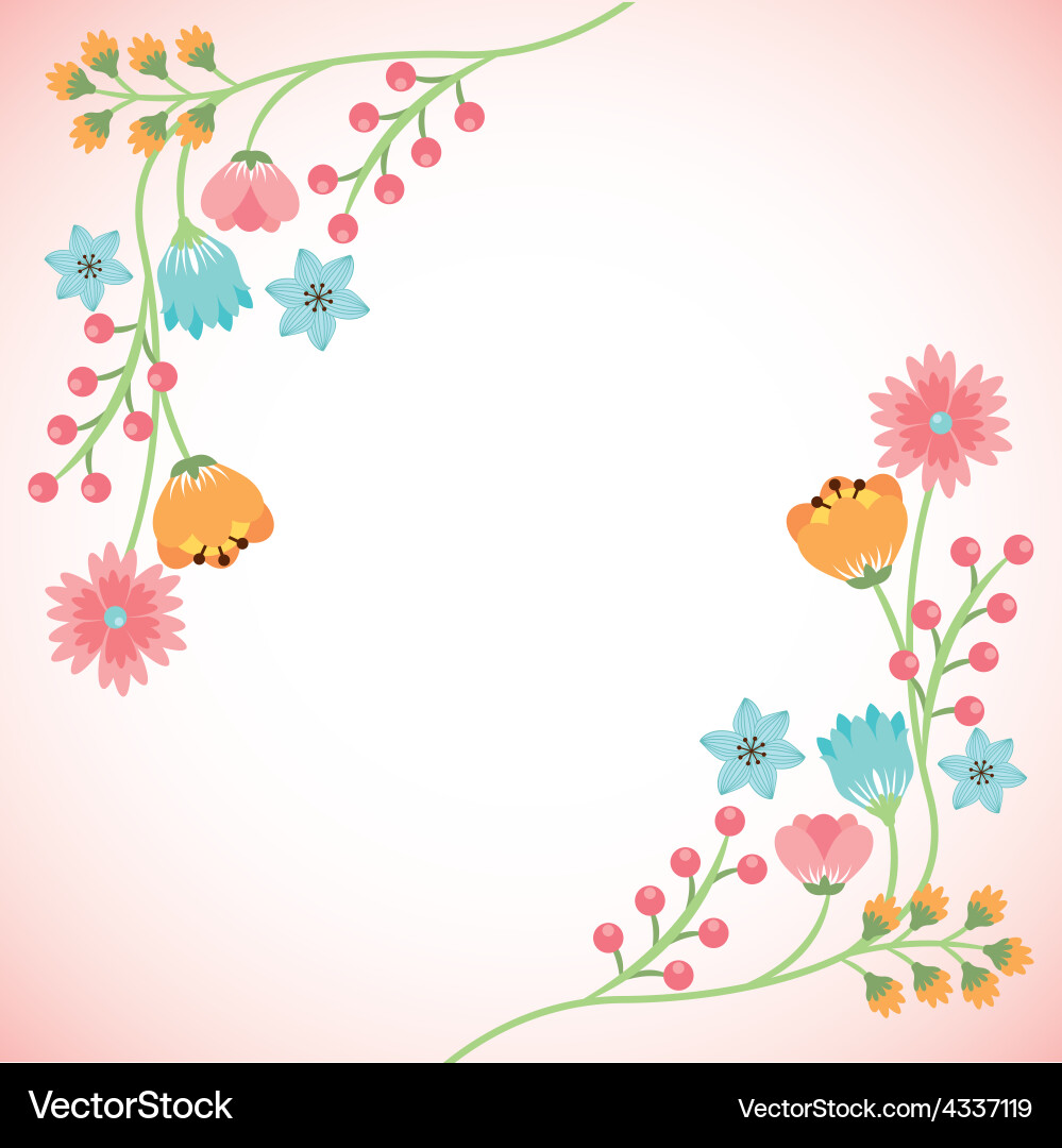 Flowers design Royalty Free Vector Image - VectorStock