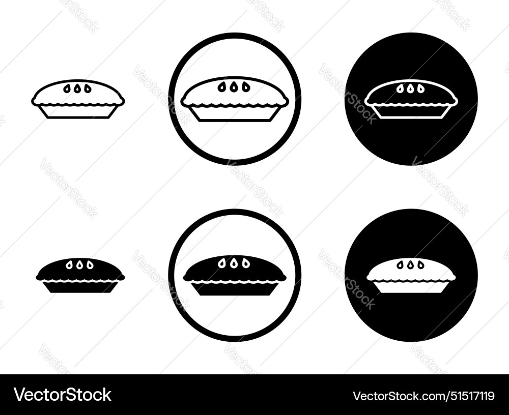 Pie icon Royalty Free Vector Image - VectorStock