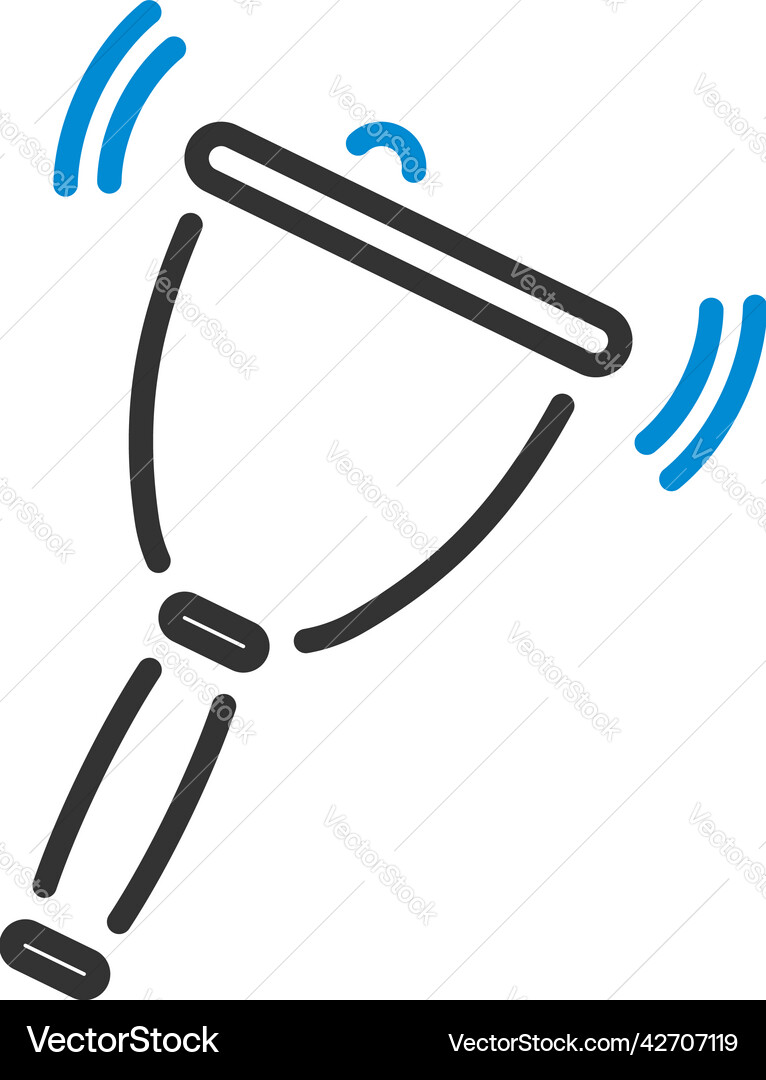 School hand bell icon Royalty Free Vector Image