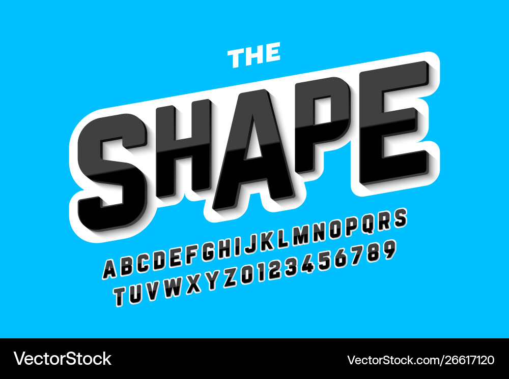 Moderne Schriftart Design Alphabet Buchstaben Vektor Bild