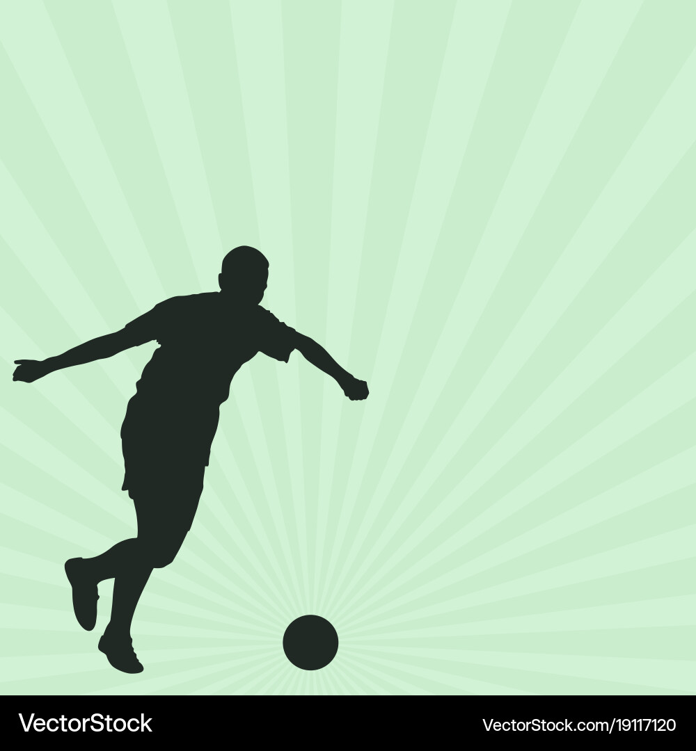 Footballer Royalty Free Vector Image - VectorStock