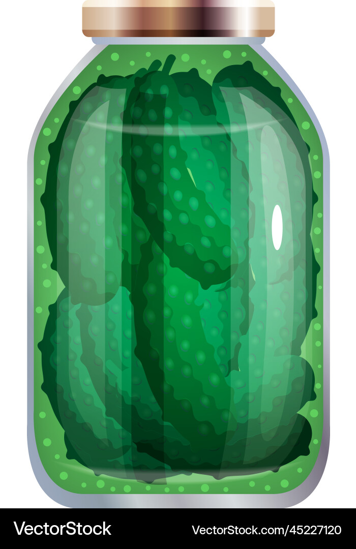 Glassed pickles can composition Royalty Free Vector Image