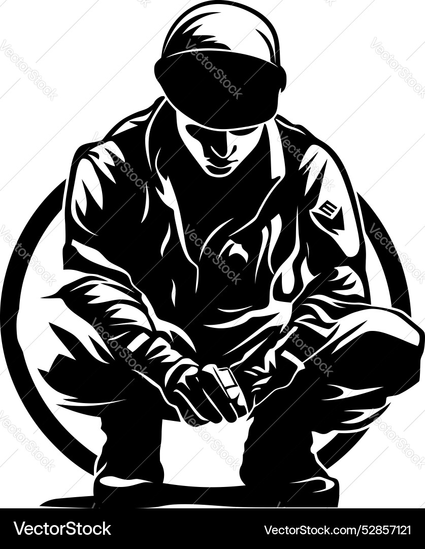 Brave brigade soldier symbol honorbound honor Vector Image