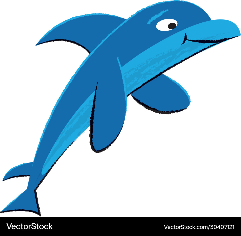 Dolphin Royalty Free Vector Image - VectorStock