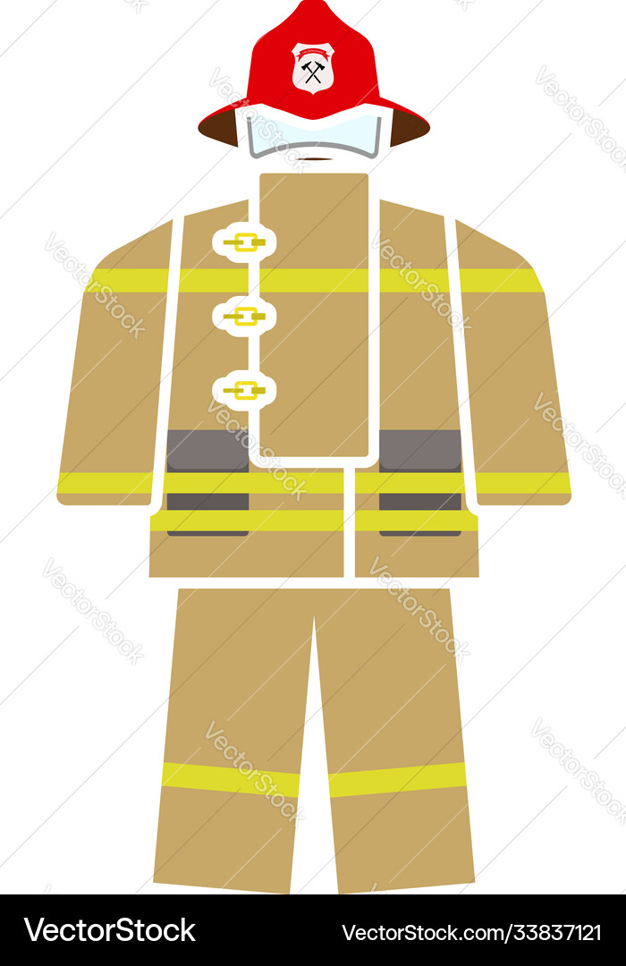 Fire service uniform icon Royalty Free Vector Image
