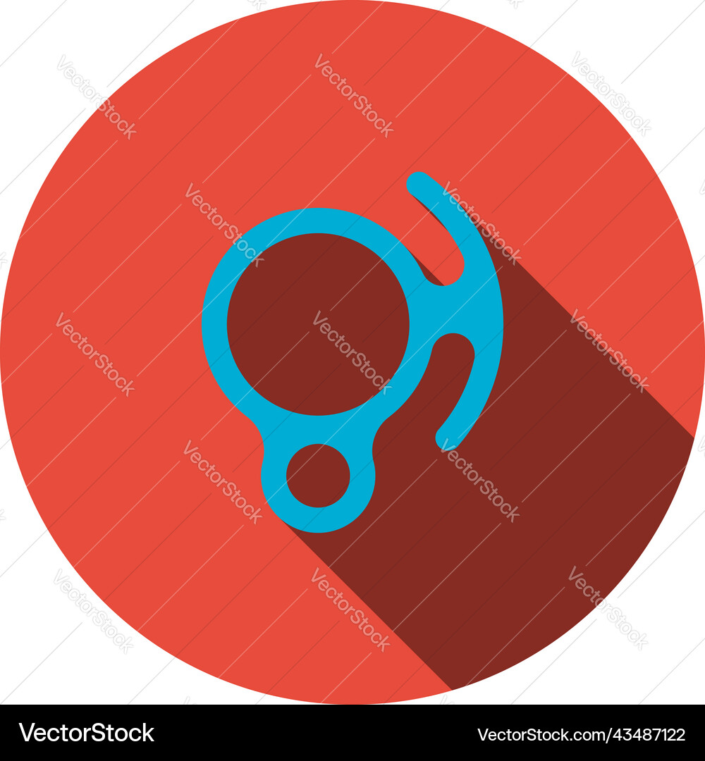 Alpinist descender icon Royalty Free Vector Image