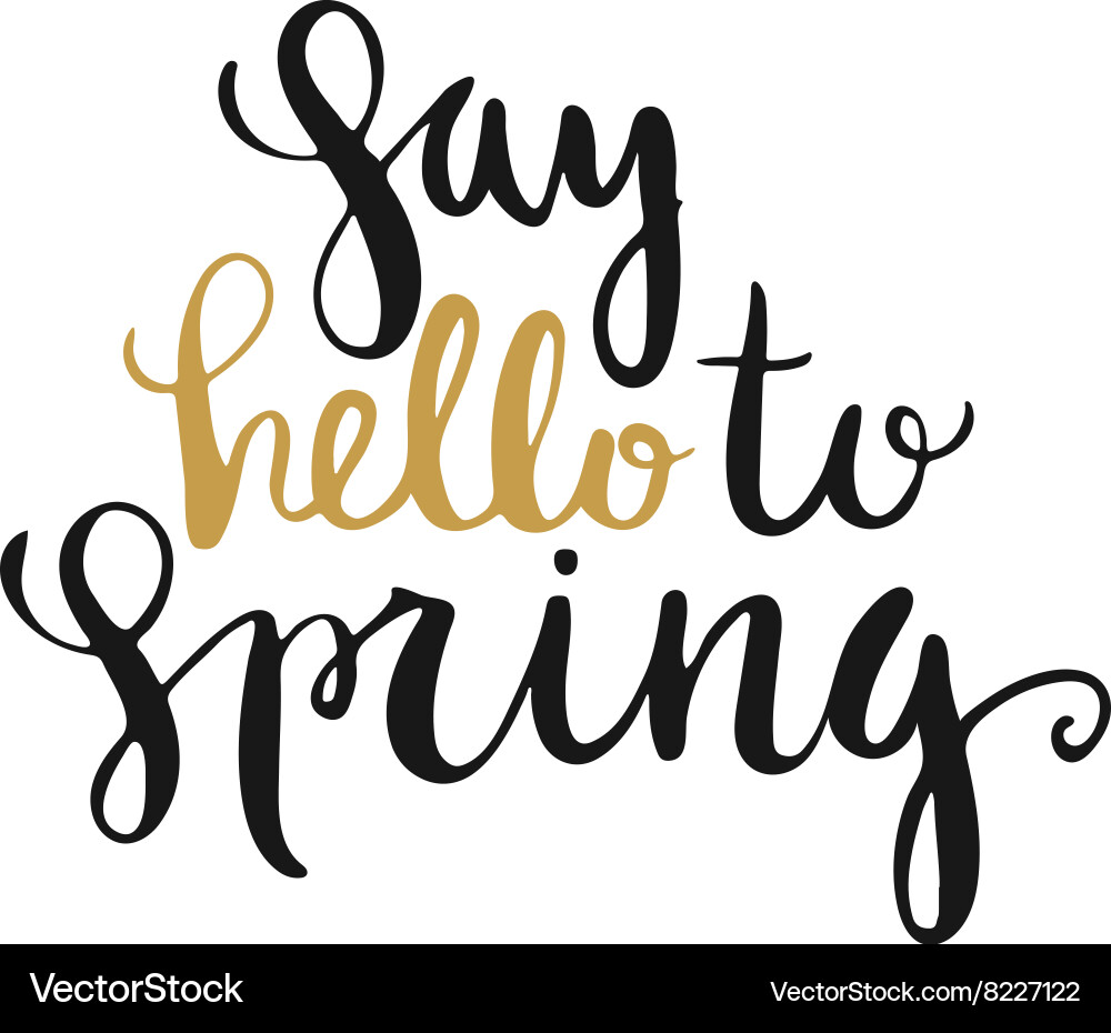 Hand drawn lettering poster Royalty Free Vector Image