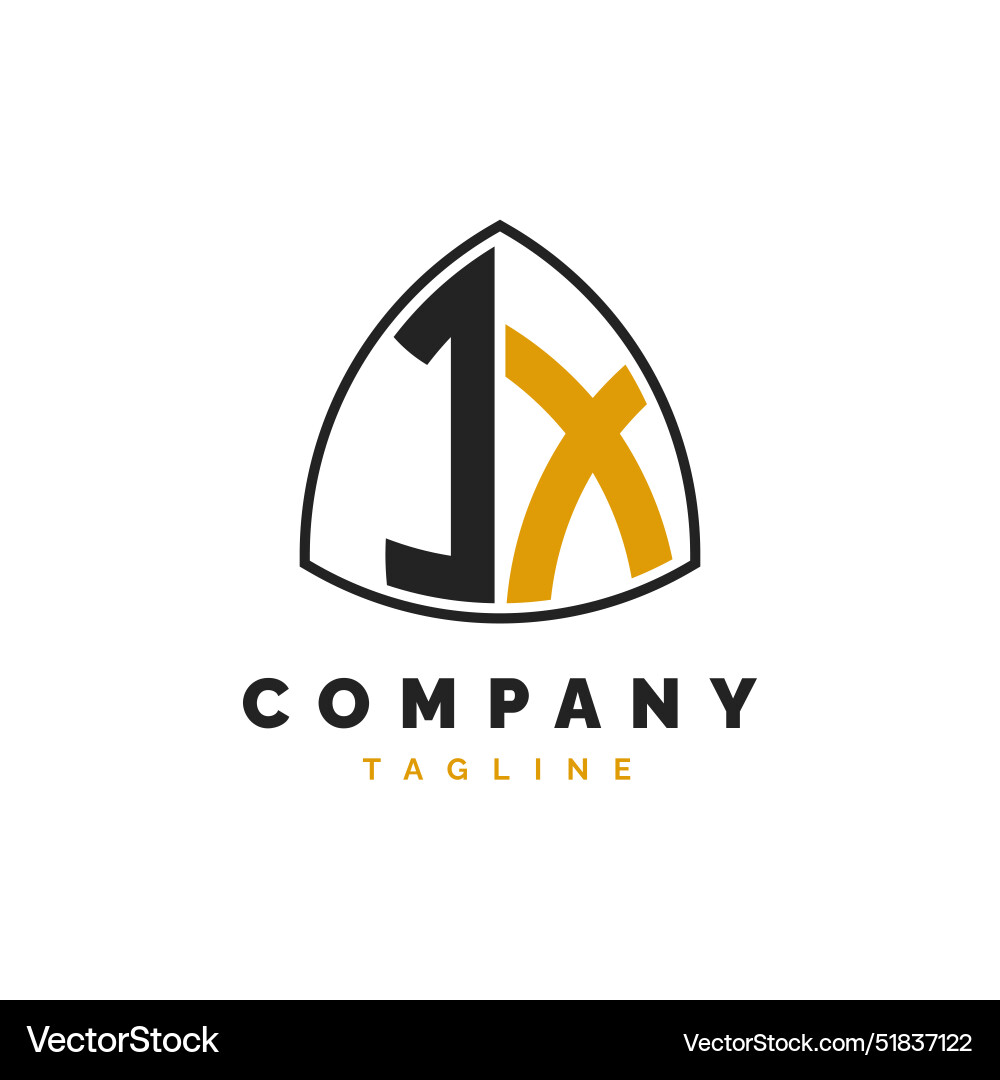 Initial letter ix logo design alphabet Royalty Free Vector